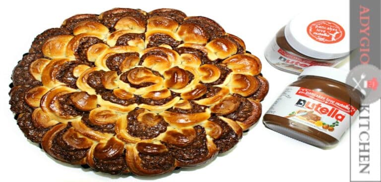 Cozonac floare cu nutella reteta video