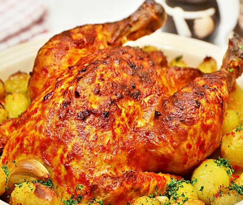 Pui la cuptor reteta cu scobitori - cel mai bun pui la cuptor